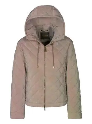 MOORER Hooded Quilted Jacket - Neutrals