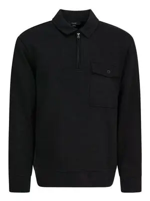 Vince Chest-pocket Polo Shirt - Black