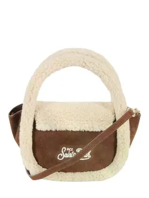 MC2 SAINT BARTH Mini Gilda Faux-shearling Tote Bag - Brown