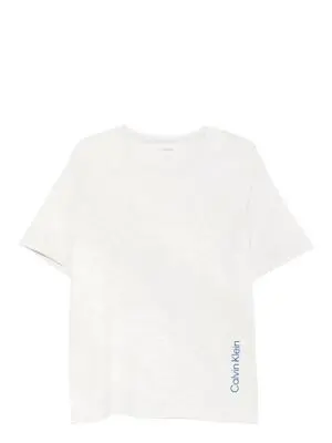 Calvin Klein Logo-print T-shirt - Neutrals