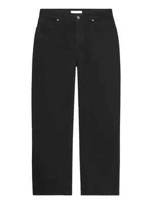 Maison Kitsuné Belt-loops Denim Trousers - Black