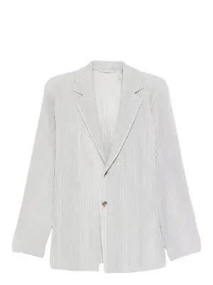 Issey Miyake Single-button Blazer - Grey