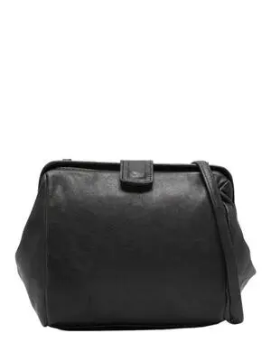 SOMMET Leather Crossbody Bag - Black