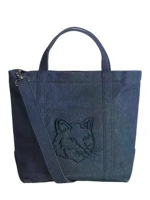 Maison Kitsuné Small Fox Head Tote Bag - Blue
