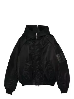 JUUN.J Hooded Panelled Jacket - Black
