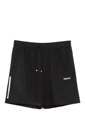 Calvin Klein Logo-detail Drawstring Shorts - Black