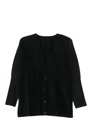 Issey Miyake Buttoned Cardigan - Black