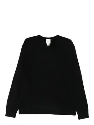 Calvin Klein Logo-embroidered Jumper - Black