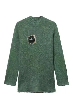 UNDERCOVERISM Patch Knit Sweater - Green