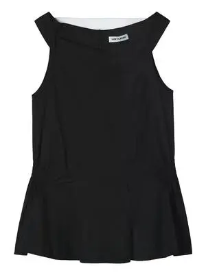 LOW CLASSIC Shirred Sleeveless Top - Black