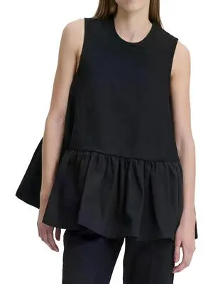 Cecilie Bahnsen Barbara Embroidered Top - Black