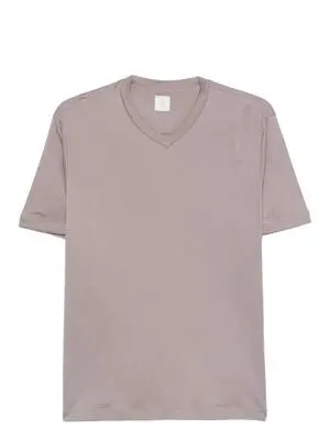 Eleventy V-neck T-shirt - Pink