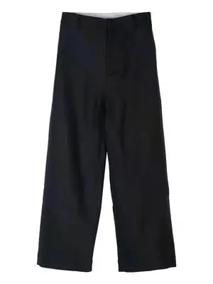 AZ FACTORY Wide-leg Wool Trousers - Blue
