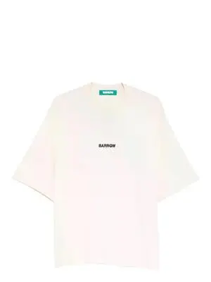BARROW Logo-print T-shirt - Neutrals