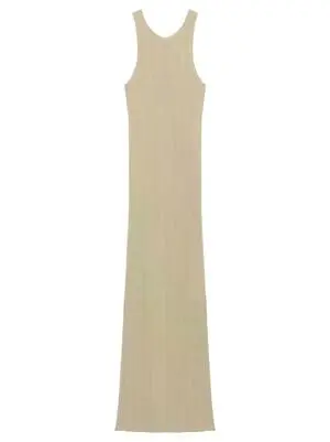 TOTEME Ribbed Sleeveless Maxi Dress - Neutrals
