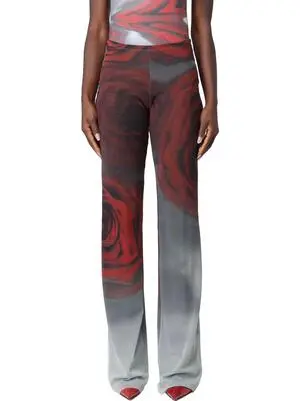 Jean Paul Gaultier Wide Leg Pants - Red
