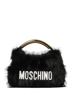 Moschino Mini Bag With Hoop Handle - Black