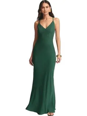 ST MRLO Isadora Slip Dress - Peacock