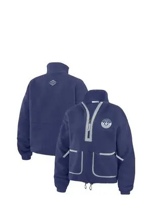 WEAR BY ERIN ANDREWS Toronto Maple Leafs Polar Fleece Half-zip Jacket - Blue