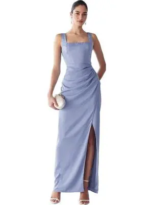 WILLA Detroit Maxi Dress - Pearl Blue