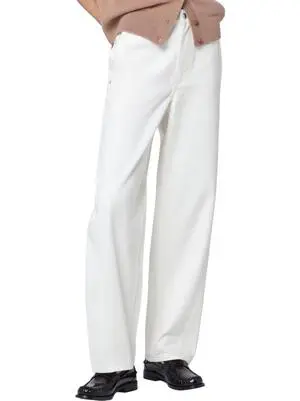 Maison Kitsuné Cotton Trousers - White