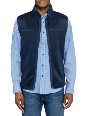 CON.STRUCT CONSTRUCT Solid Fleece Performance Vest Navy