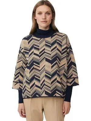 MASAI COPENHAGEN Mabriella Quilted Jersey Blouse - Travertine