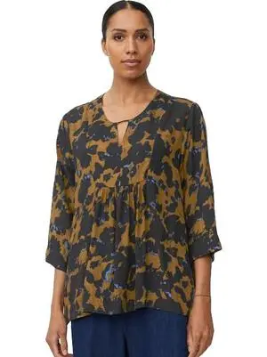 MASAI COPENHAGEN Madurion Printed Blouse - Breen