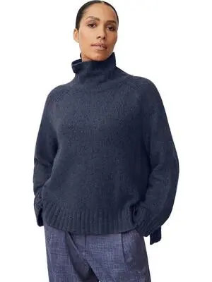 MASAI COPENHAGEN Mafenoria Turtleneck Sweater - Navy Blazer