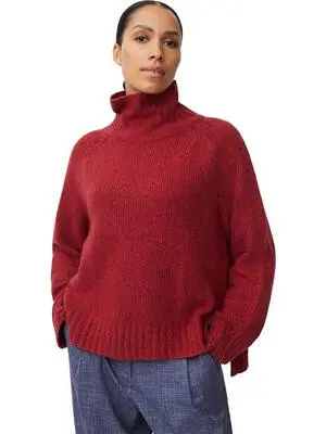 MASAI COPENHAGEN Mafenoria Turtleneck Sweater - Red Dahlia