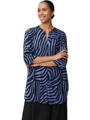 MASAI COPENHAGEN Printed Tunic - Bijou Blue