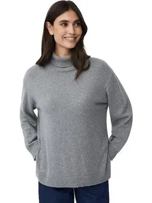 MASAI COPENHAGEN Mafaricka Long Sleeve Roll Neck Sweater - M. Grey Mel.