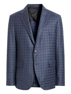 ZANELLA Treviso Plaid Wool Sport Coat