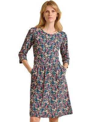 BRAKEBURN Freya Round Neck Dress - Navy