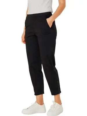 MASAI COPENHAGEN Mapadme Elastic Waist Cropped Pants - Black