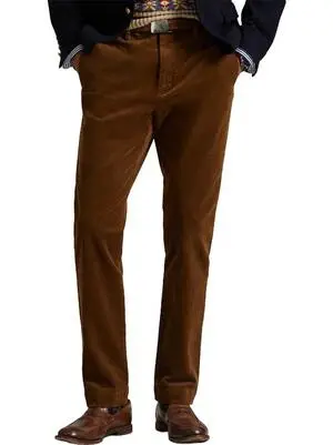 Ralph Lauren Andover Slim Fit Stretch Corduroy Pants - Modern Traveler Tan