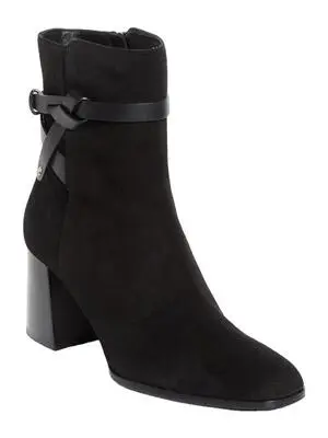 JIMMY CHOO Lawton Suede Ankle Boots - Black/black