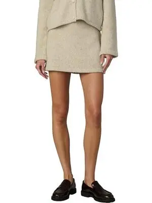 Joe's Jeans The Lennon Wool Blend Sweater Miniskirt - Stone Marl