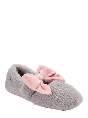 DEARFOAMS Maryjane Luxe Teddy Slippers - Grey