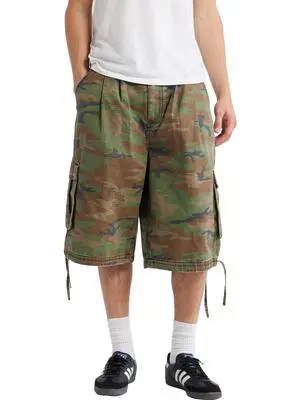 ELWOOD Baggy Cargo Shorts - Camo