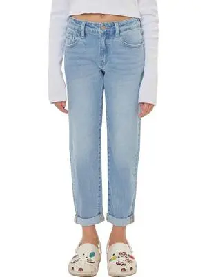 KANCAN Halo Mid-rise Mom Jeans - Light Wash