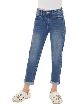 KANCAN Halo Mid-rise Mom Jeans - Medium Wash