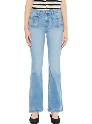 KANCAN High-rise Bootcut Jeans - Medium Wash