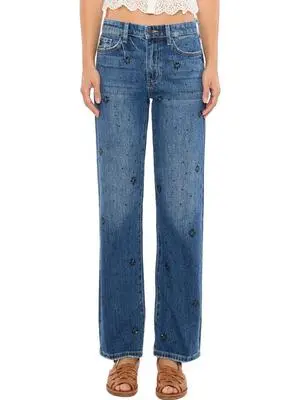 KANCAN Renata High-rise Straight Jeans - Dark Wash