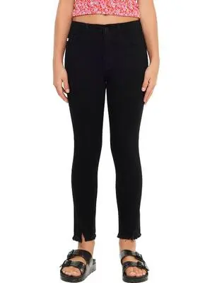 KANCAN High-rise Ankle Skinny Jeans - Black