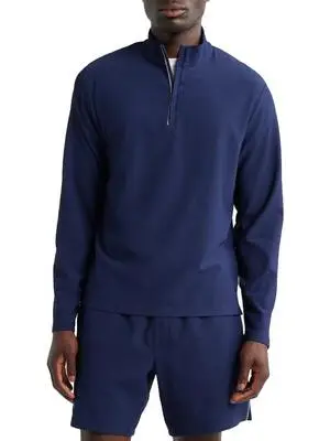Johnnie-o Hoppin Rib Quarter Zip Navy