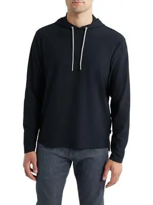 Johnnie-o Hoppin Ribbed Hoodie - Black