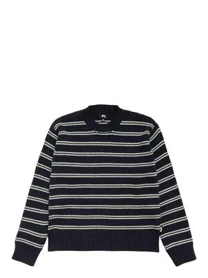 StÜssy Stripe Knit Crew - Blue