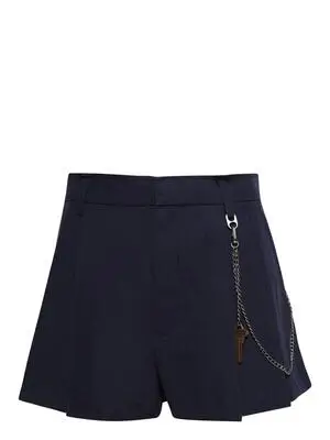 Alexander Wang High-rise Short With Chain - Blue