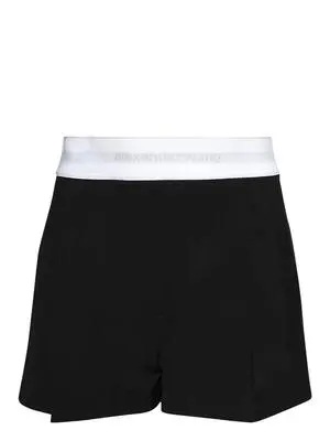 Alexander Wang High-waisted Pleated Short - Black